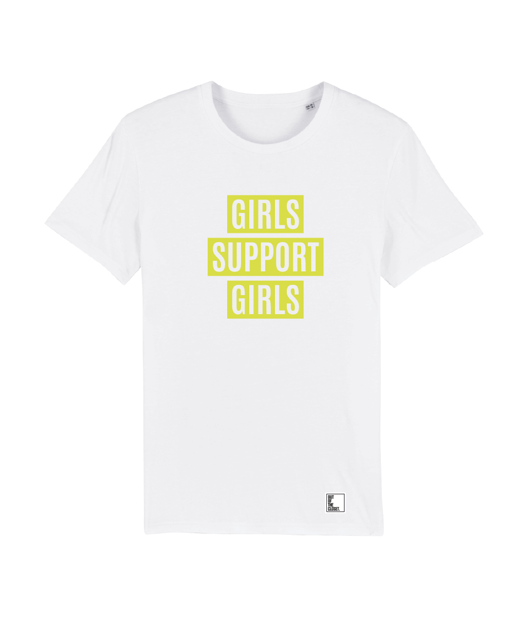 "Girls Support Girls" T-Shirt - OUT OF THE CLOSET.
