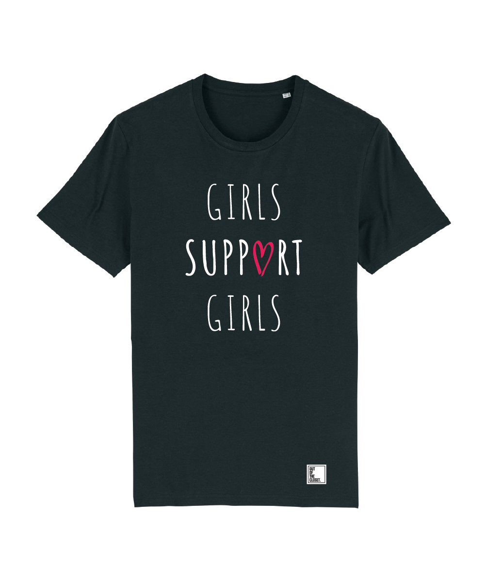 "Girls Support Girls" T-Shirt - OUT OF THE CLOSET.